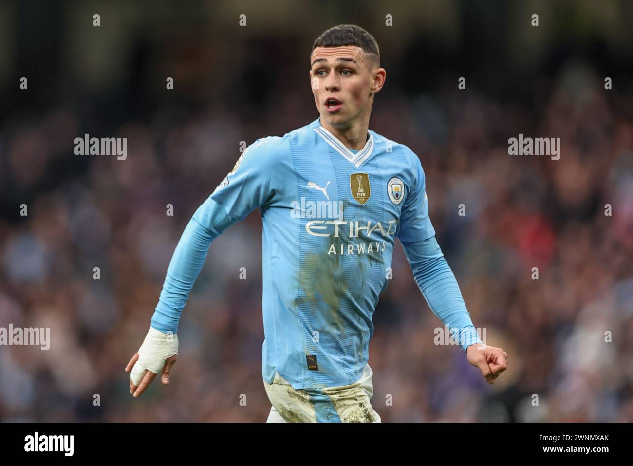 Phil Foden of Manchester City during the Premier League match ...
