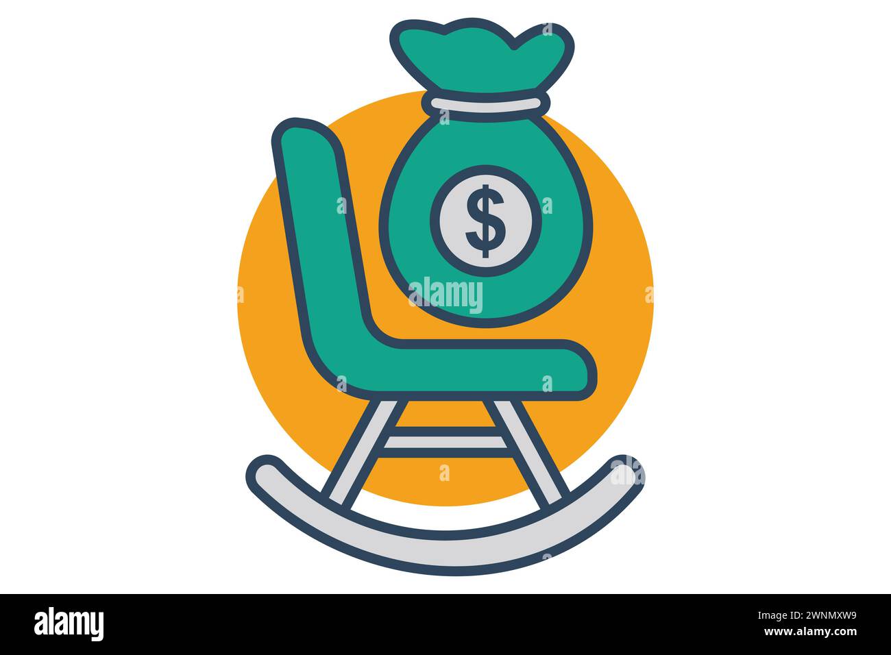 Monthly pension Stock Vector Images - Alamy