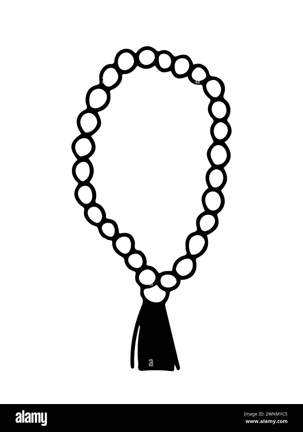 Beads string Black and White Stock Photos & Images - Alamy