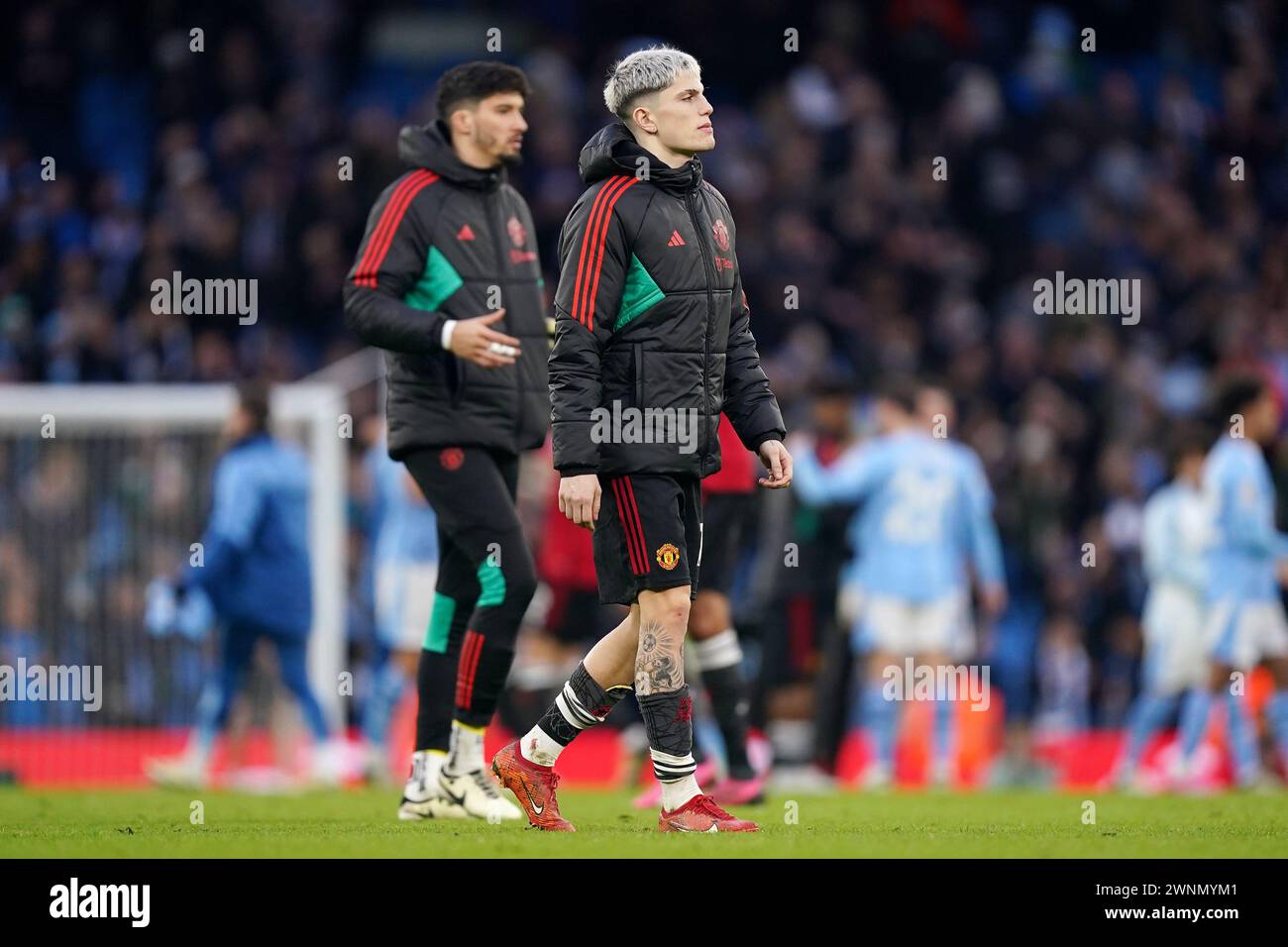 Manchester United's Alejandro Garnacho following the Premier League ...