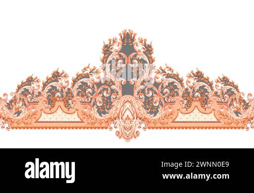 Wallpaper border design Cut Out Stock Images & Pictures - Alamy