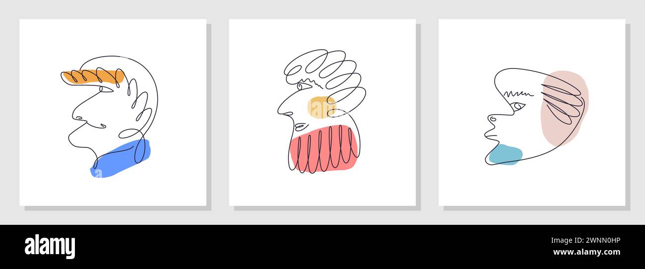 Grotesque head Stock Vector Images - Alamy