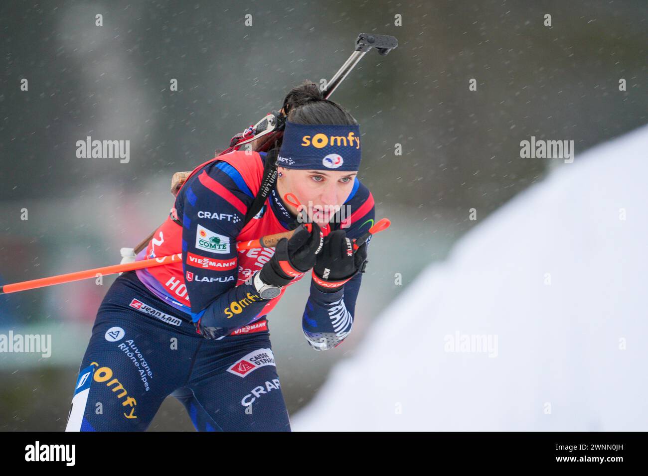 Oslo 20240303.French Julia Simon during the mixed relay, 4 x 6 km World ...