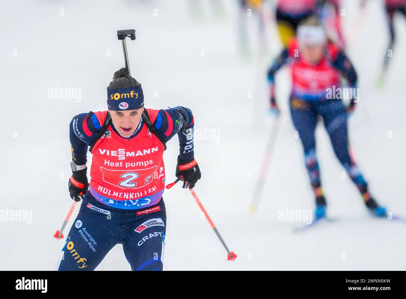 Oslo 20240303.French Julia Simon during the mixed relay, 4 x 6 km World ...