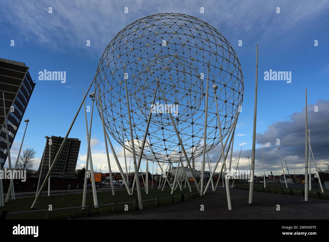 Symbolic structure called RISE by Wolfgang Buttress at the Broadway ...