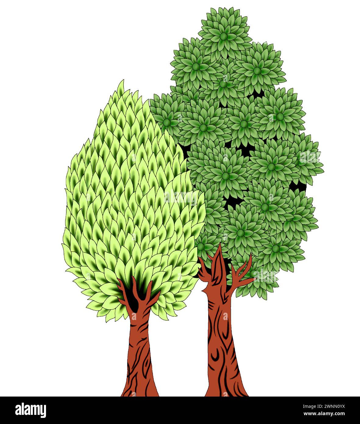 Design tree leaf hi-res stock photography and images - Alamy