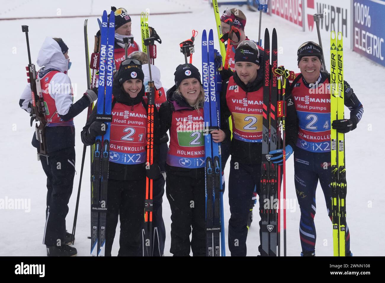 Oslo 20240303.French Julia Simon, Sophie Chauveau, Fabien Claude and ...