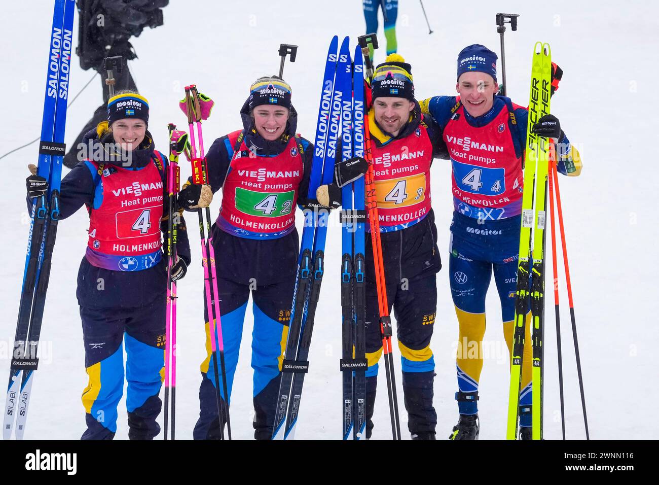 Oslo 20240303.Mona Brorsson, Elvira Öberg, Jesper Nelin and Martin ...