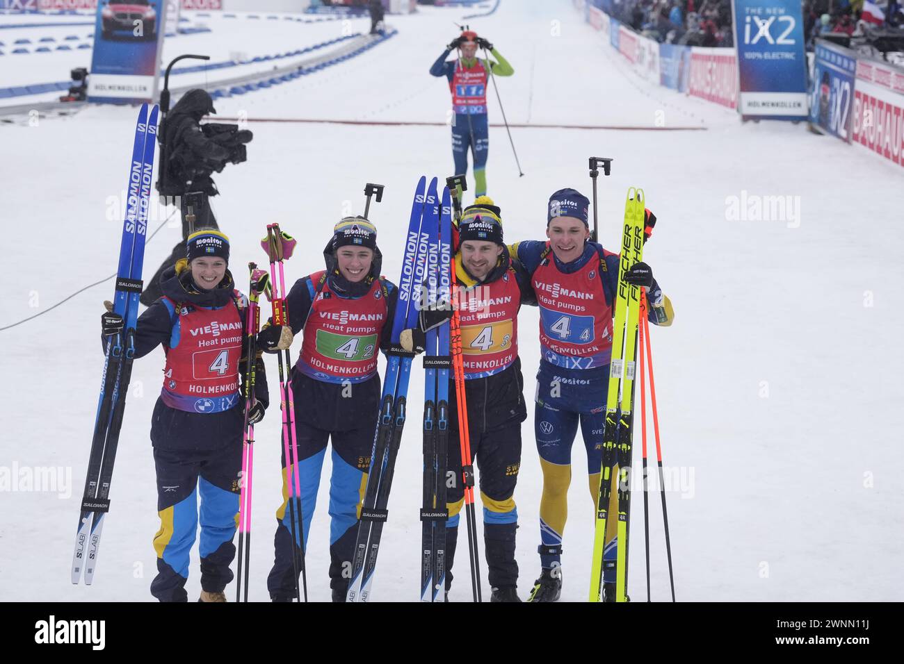 Oslo 20240303.Mona Brorsson, Elvira Öberg, Jesper Nelin and Martin ...