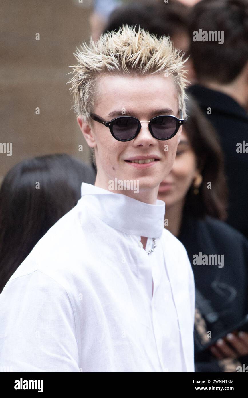 Paris, France. 03rd Mar, 2024. Edvin Ryding attending the Valentino ...