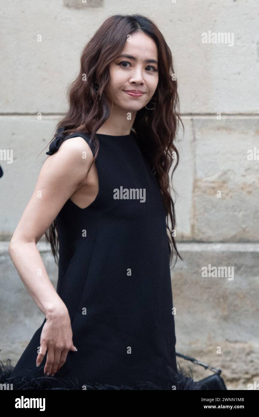 Paris, France. 03rd Mar, 2024. Jolin Cai attending the Valentino Womenswear Fall/Winter 2024 ...