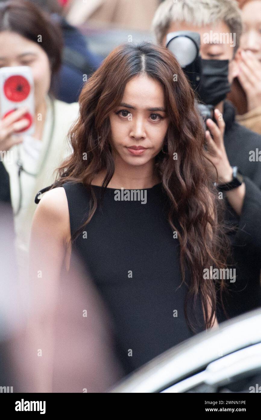 Paris, France. 03rd Mar, 2024. Jolin Cai attending the Valentino Womenswear Fall/Winter 2024 ...