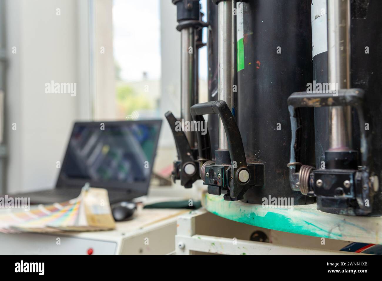 The paint tinting device is installed in the production hall. According ...