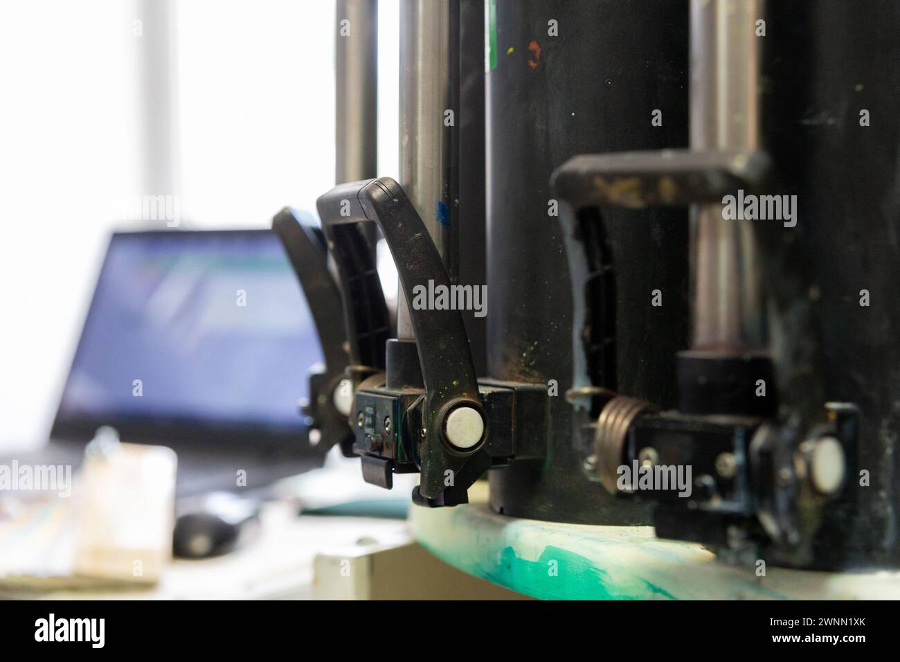 The paint tinting device is installed in the production hall. According ...