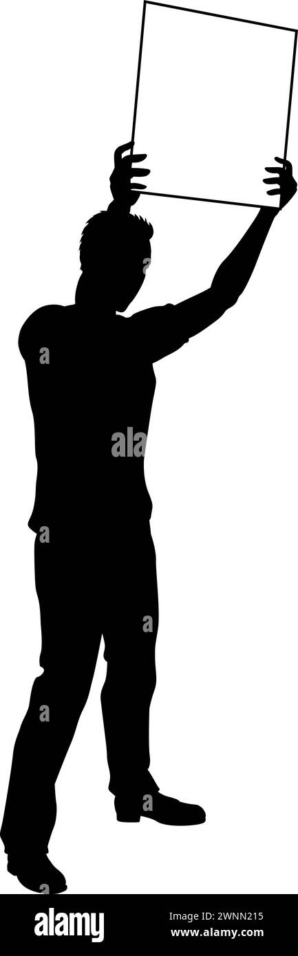 Protesters holding signs Black and White Stock Photos & Images - Alamy