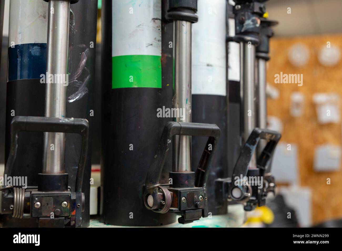 The paint tinting device is installed in the production hall. According ...