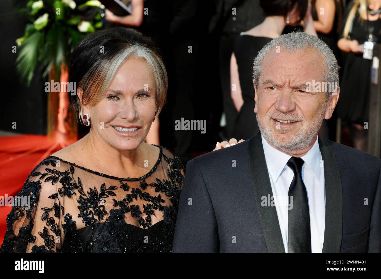 Sir Alan Sugar and his wife Ann, BAFTA Awards, London,UK Stock Photo ...