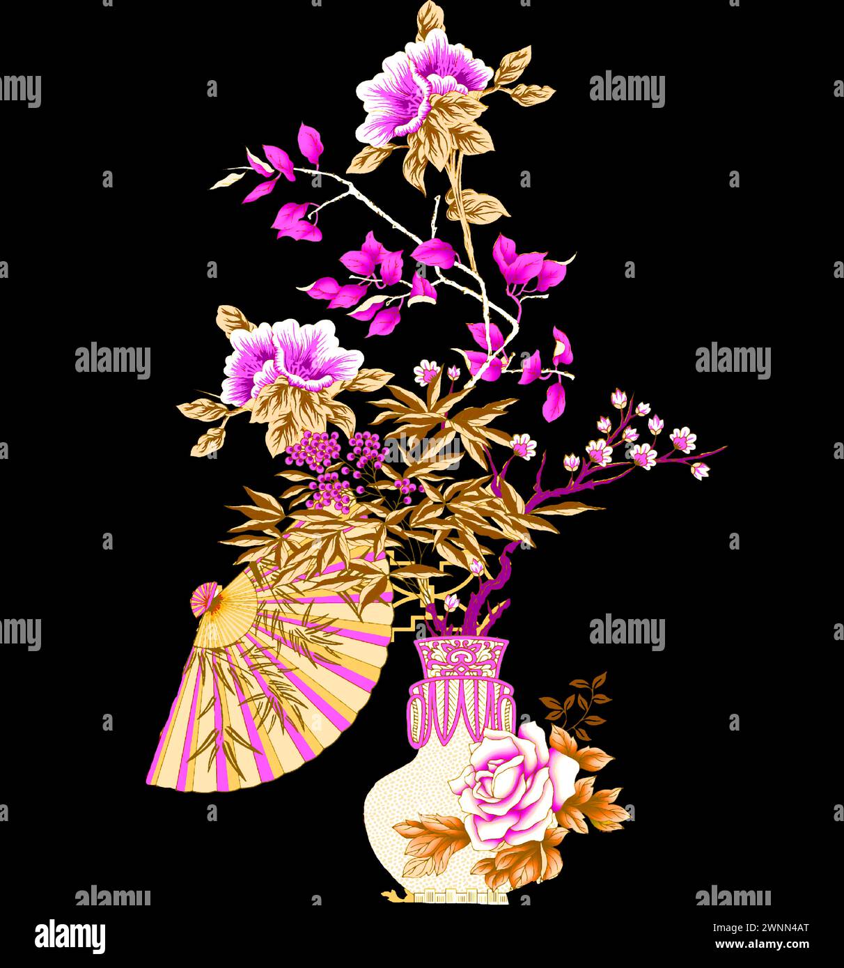 Digital textile multi color Motif Design Artwork for textile print For ...