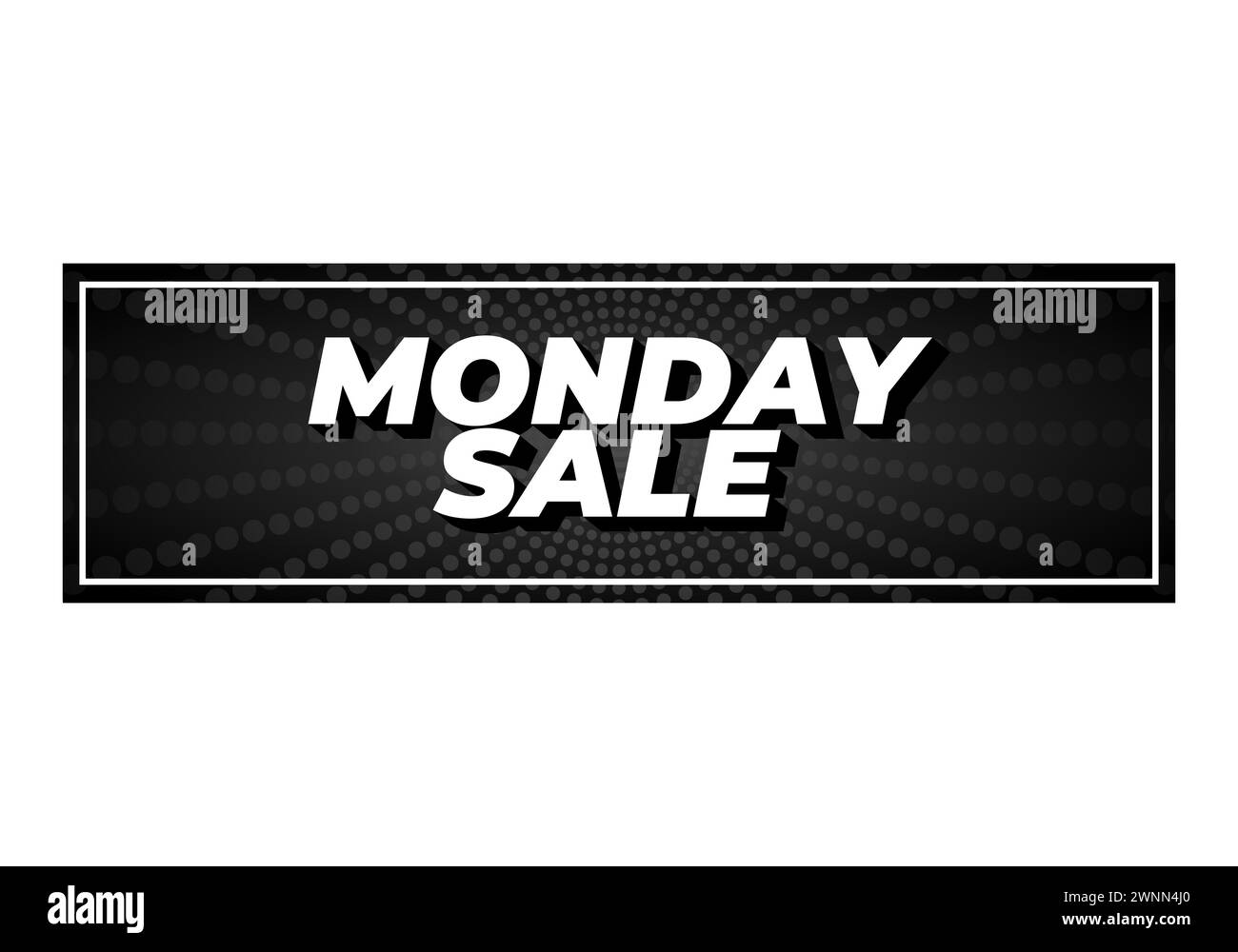 Monday sale. Text effect design in 3D style with eye catching colors ...