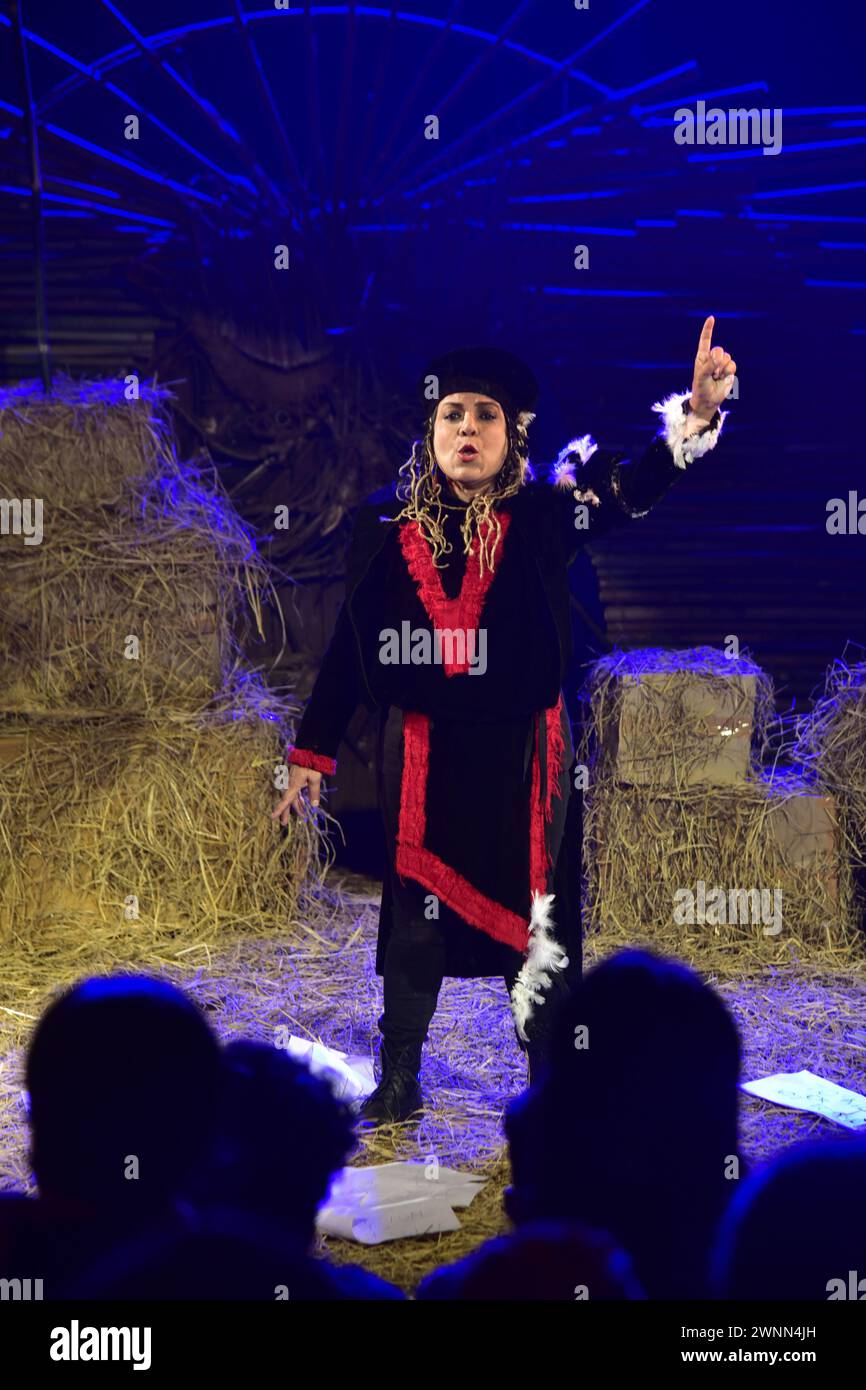 Guwahati, Guwahati, India. 2nd Mar, 2024. Actress Jilmil Hazarika enact ...