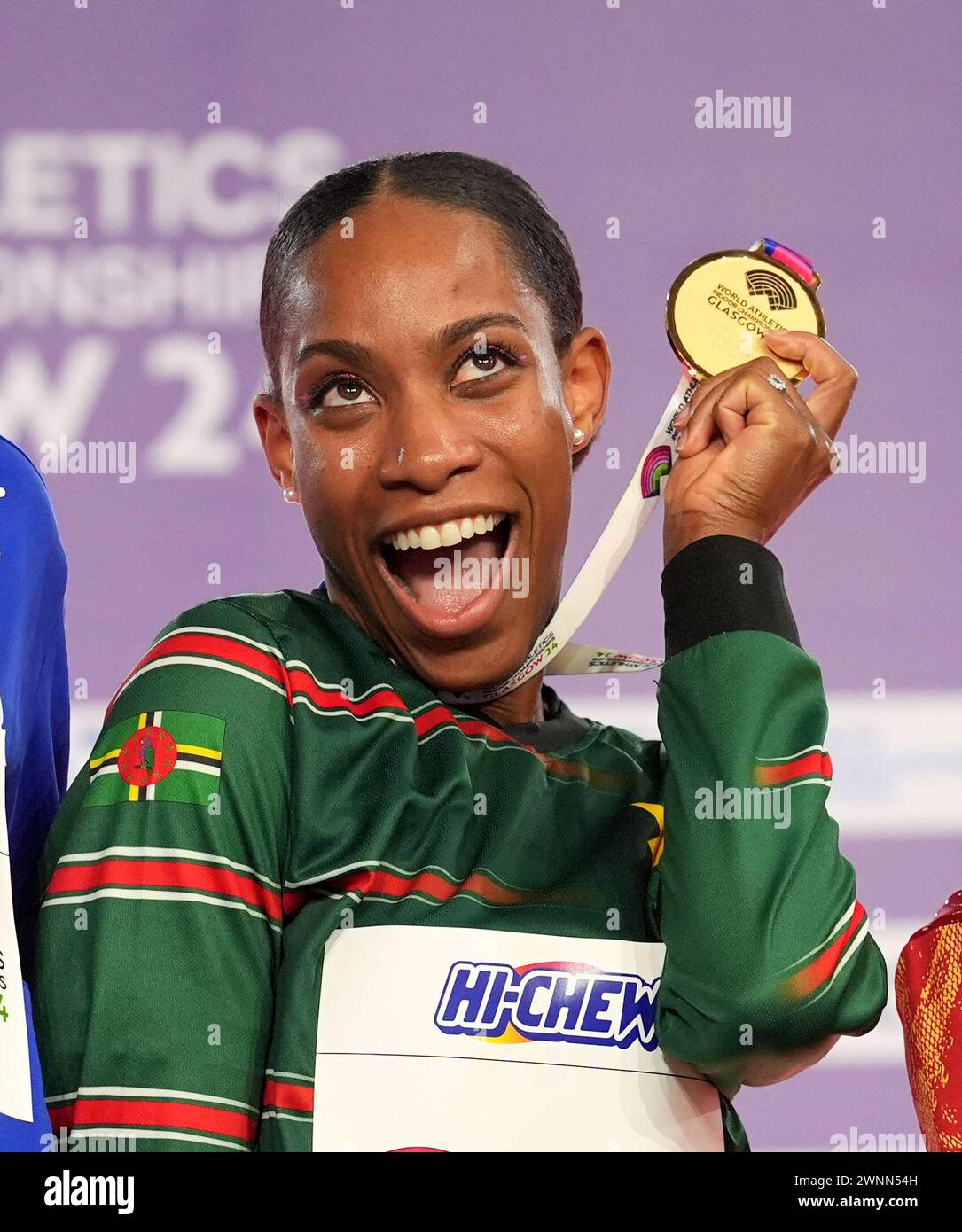 Commonwealth of Dominica's Thea LaFond celebrates gold on the podium ...