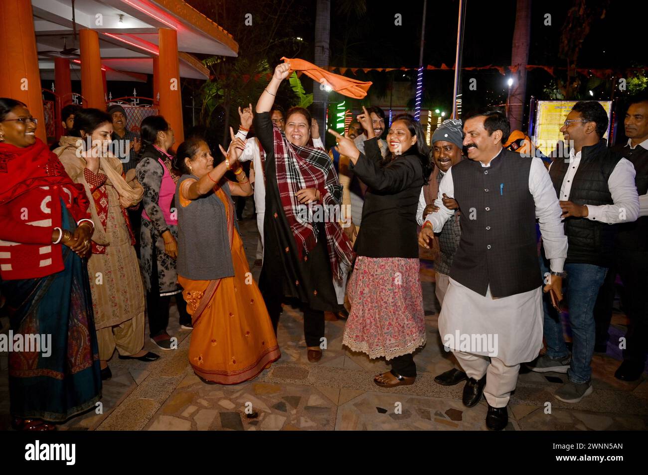 Noida, India. 03rd Mar, 2024. NOIDA, INDIA - MARCH 3: BJP workers ...