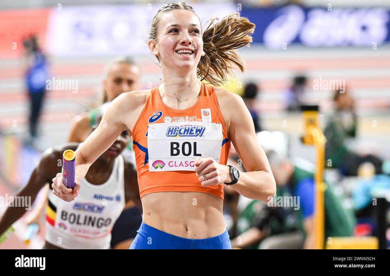Glasgow, UK. 03rd Mar, 2024. GLASGOW, SCOTLAND - MARCH 3: Femke Bol of ...
