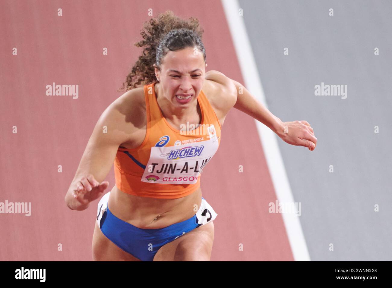 Glasgow, UK. 03rd Mar, 2024. GLASGOW, SCOTLAND - MARCH 3: Maayke Tjin-a-Lim of The Netherlands ...
