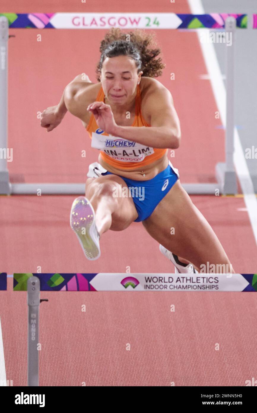 Glasgow, UK. 03rd Mar, 2024. GLASGOW, SCOTLAND - MARCH 3: Maayke Tjin-a-Lim of The Netherlands ...