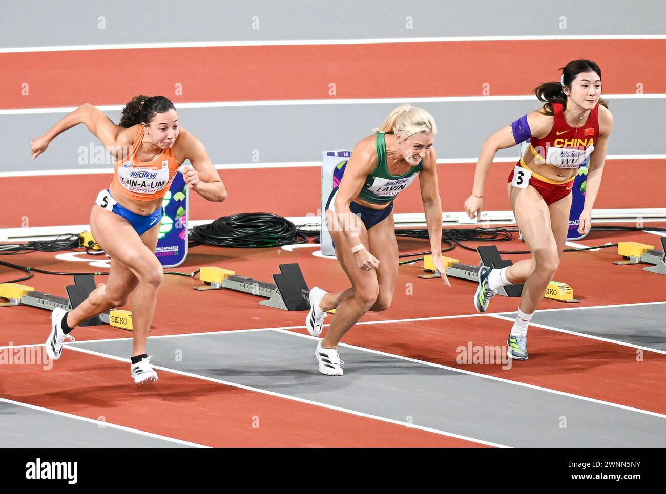 Glasgow, UK. 03rd Mar, 2024. GLASGOW, SCOTLAND - MARCH 3: Maayke Tjin-a-Lim of The Netherlands ...