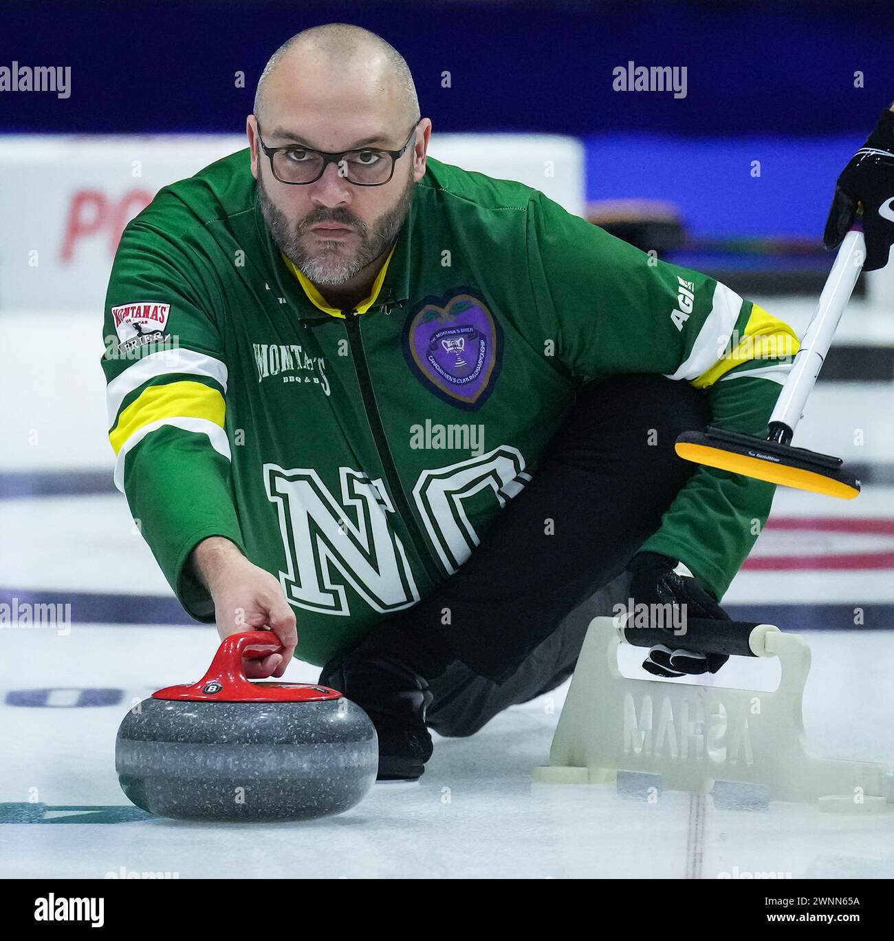 Regina, Canada. 03rd Mar, 2024. Northern Ontario skip Trevor Bonot ...