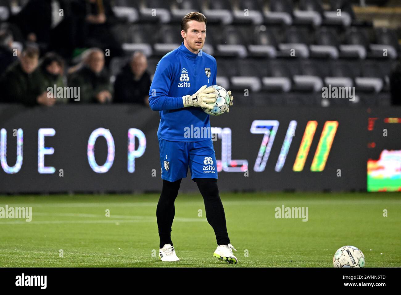ALMELO - Heracles Almelo goalkeeper Michael Brouwer prior to the Dutch ...