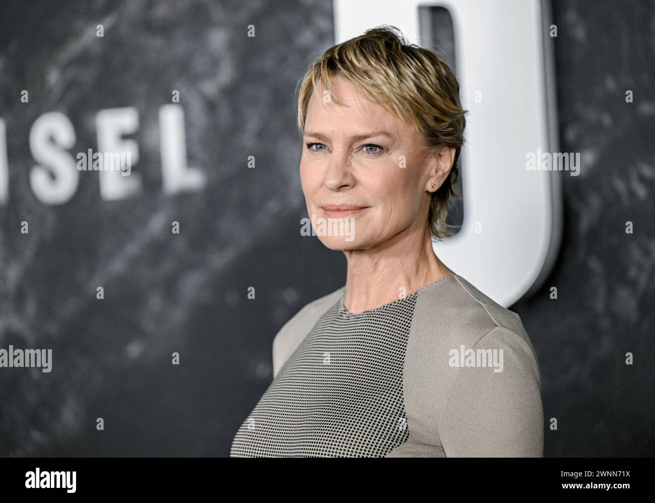 Robin Wright attends the premiere of Netflix's "Damsel" at the Paris ...