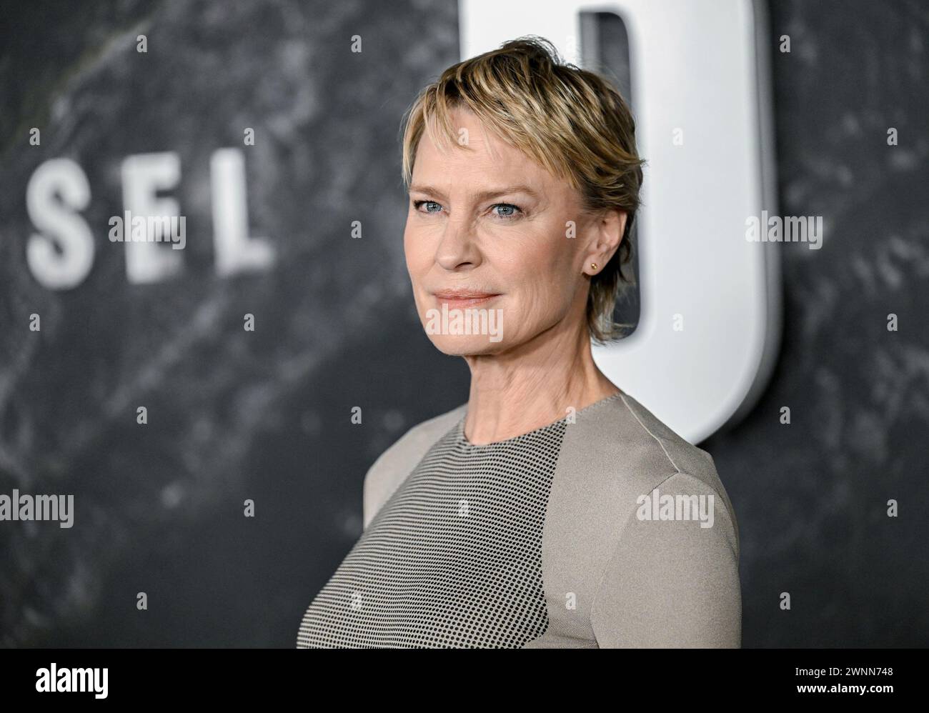 Robin Wright attends the premiere of Netflix's "Damsel" at the Paris ...