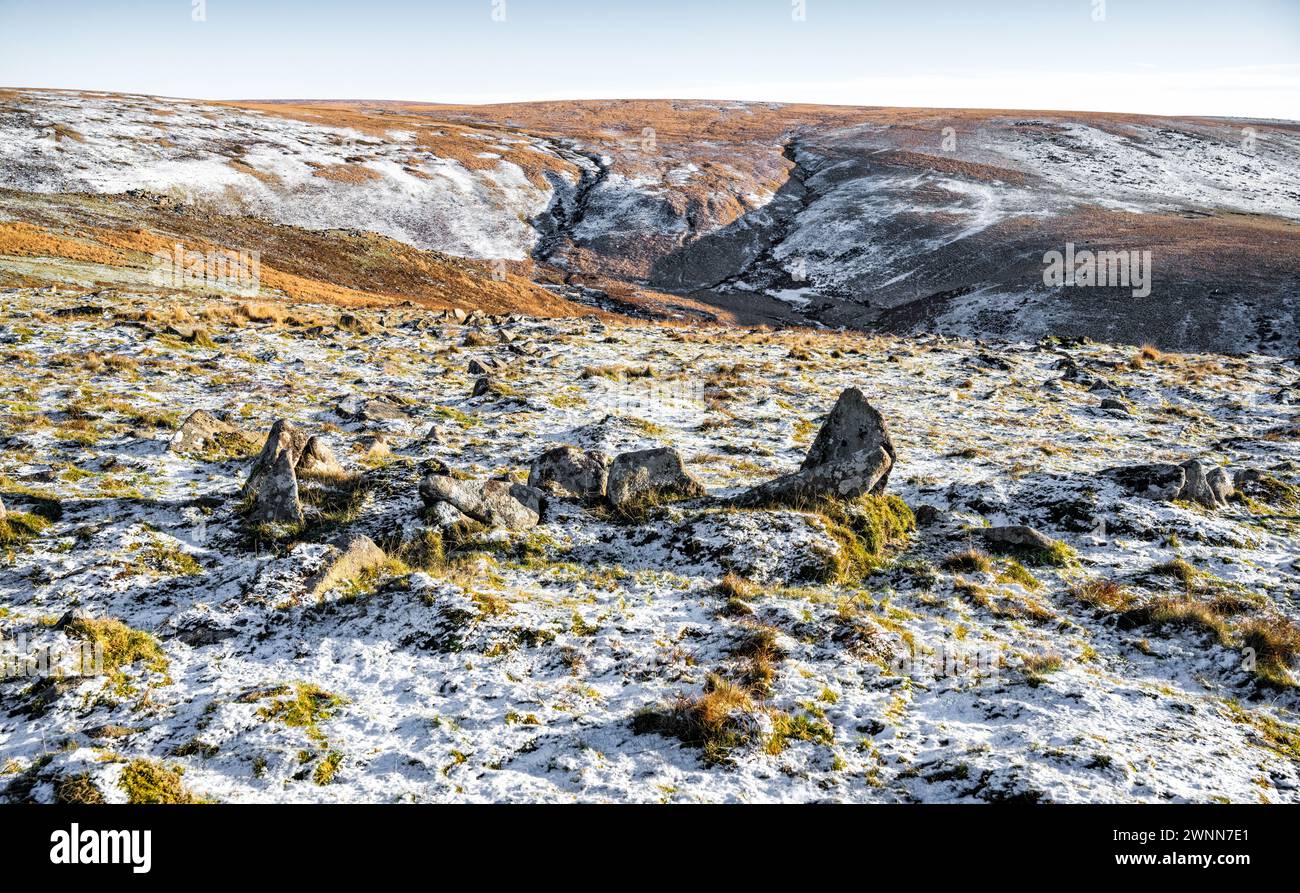 View of the valley of the River Tavy, "Tavy Cleave", seen from near Ger ...