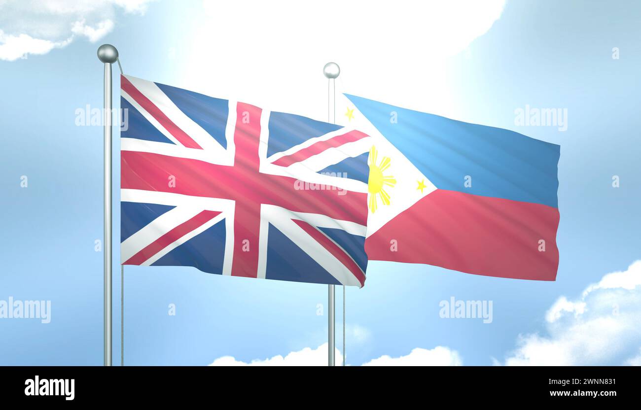 Philippines england flag hi-res stock photography and images - Alamy