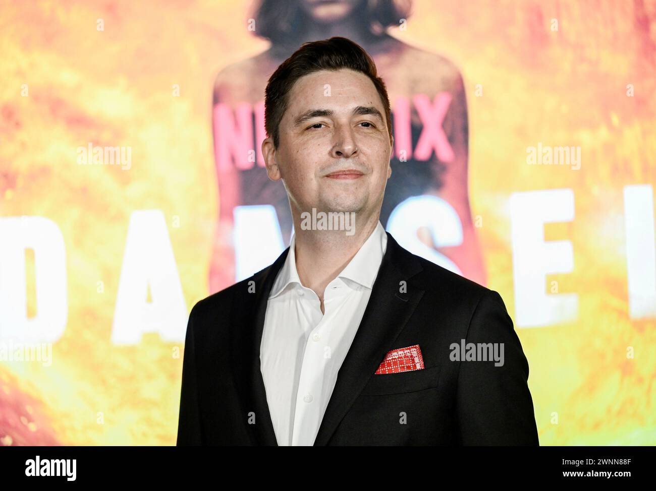 Dan Mazeau attends the premiere of Netflix's "Damsel" at the Paris ...