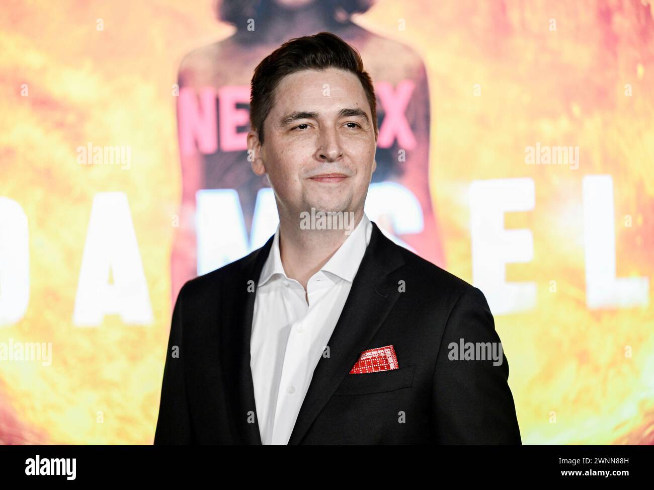 Dan Mazeau attends the premiere of Netflix's "Damsel" at the Paris ...
