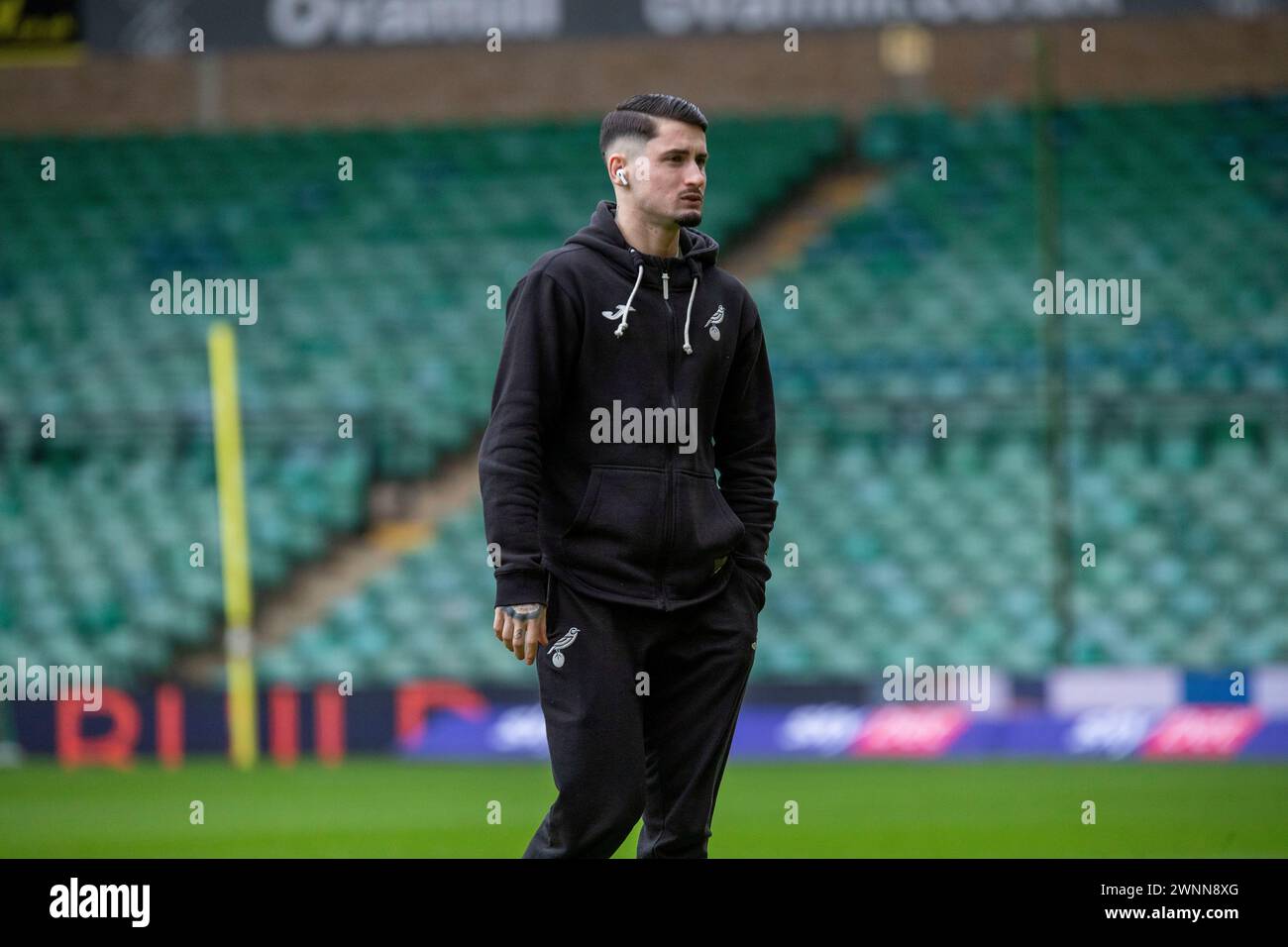 Borja Sainz of Norwich City is seen before during the Sky Bet ...
