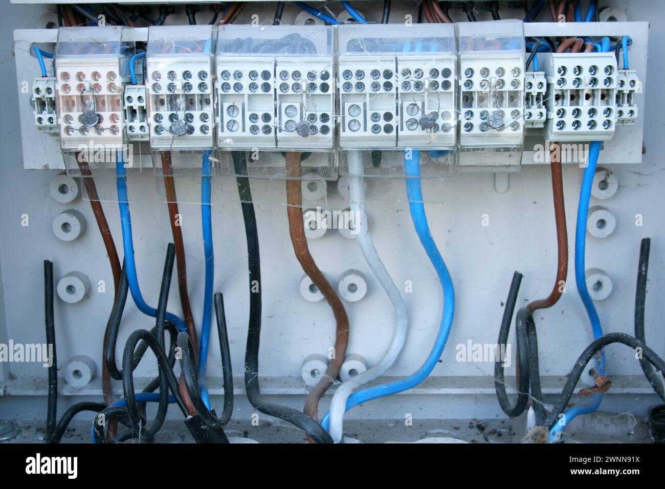 Electrical system, power meter installation Stock Photo - Alamy
