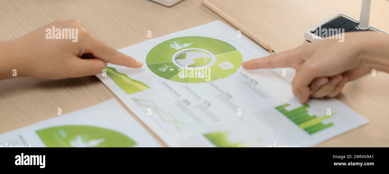 Rising graph representing the profit of using clean energy, displayed ...