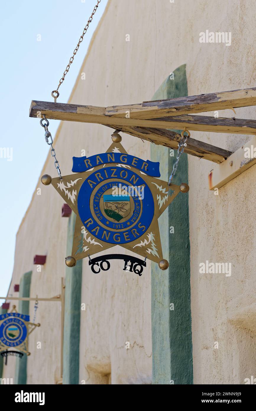 Tombstone, AZ - Oct. 9, 2021: The Arizona Rangers are an Arizona State ...