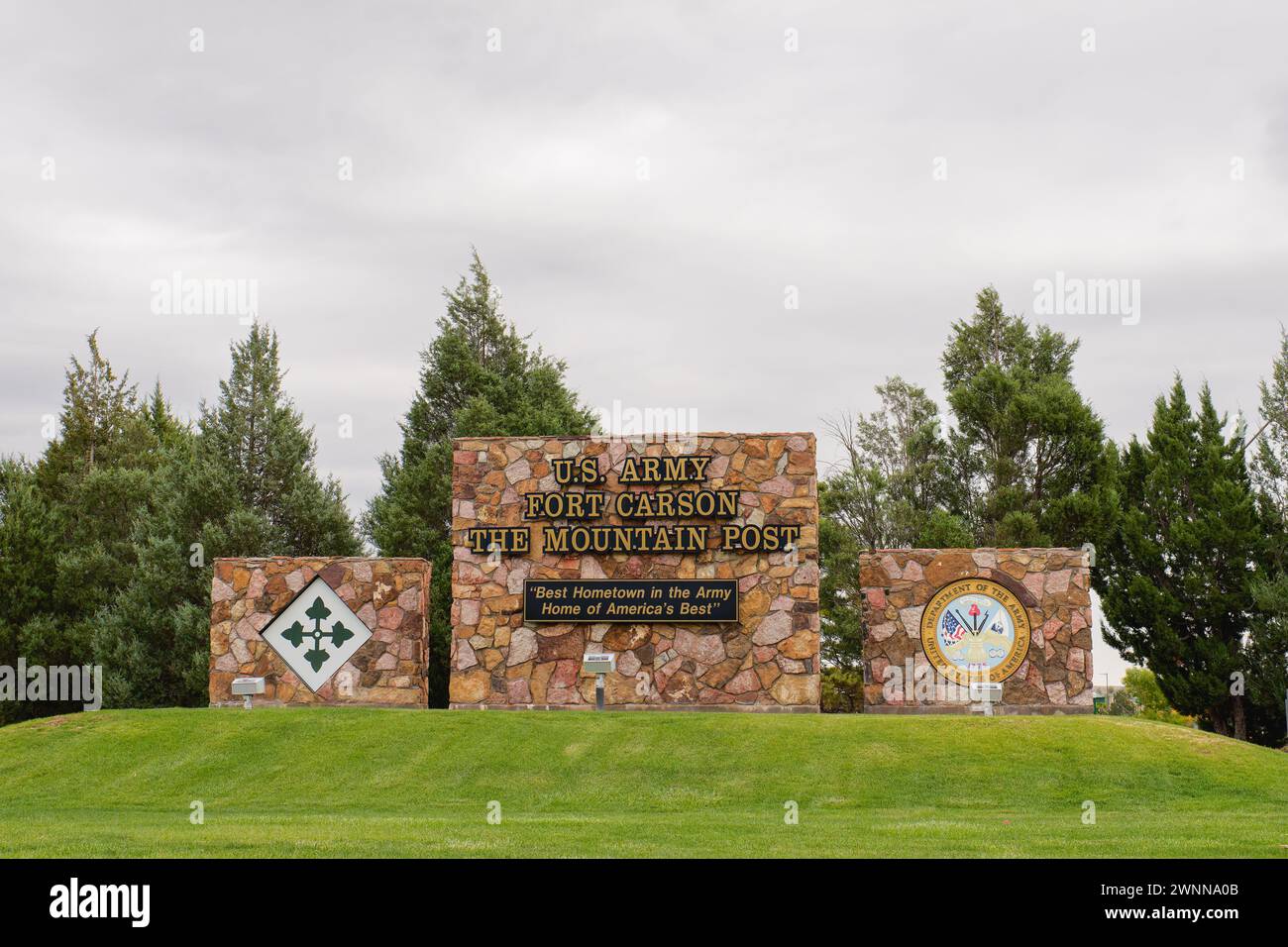 Fort Carson, Colorado - Oct 6, 2023: Fort Carson sign says "Best ...