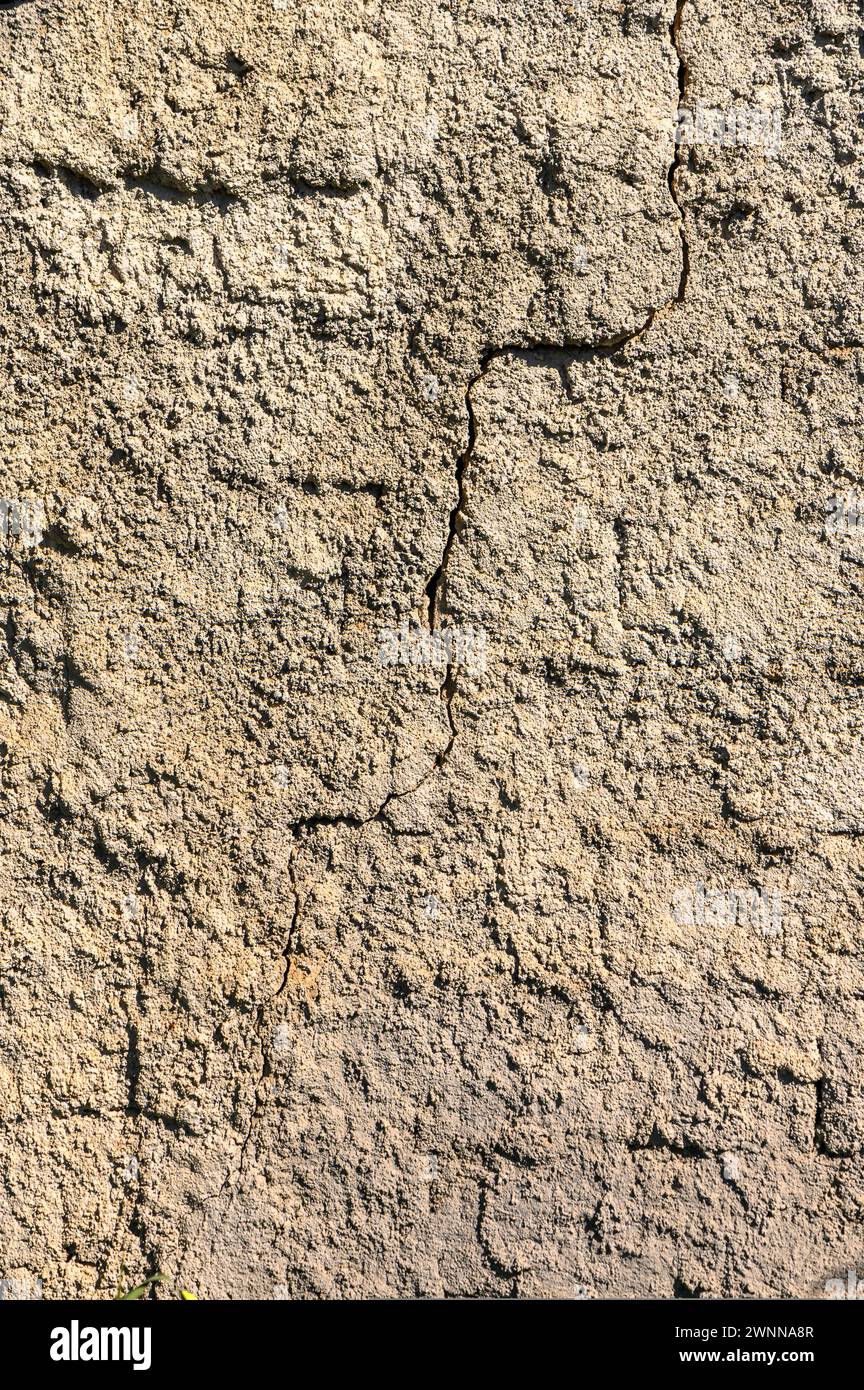 wall of a house with a shaved 4 Stock Photo - Alamy