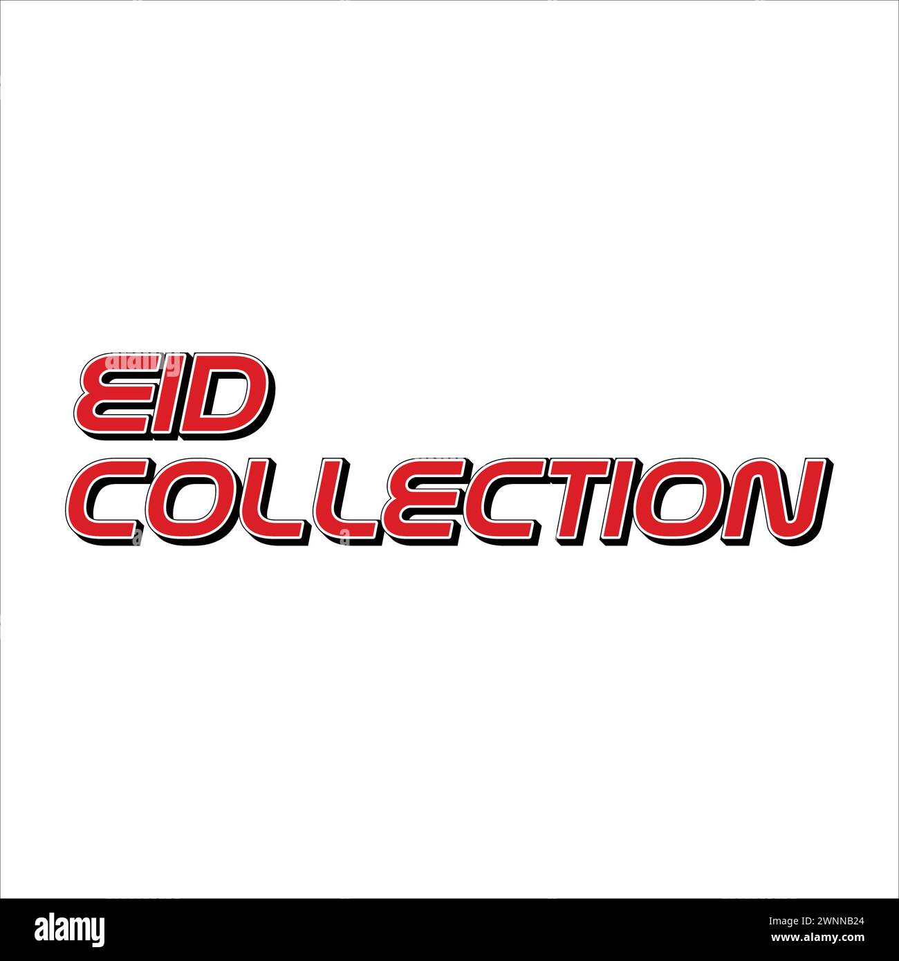 Eid collection typography Stock Vector Image & Art - Alamy