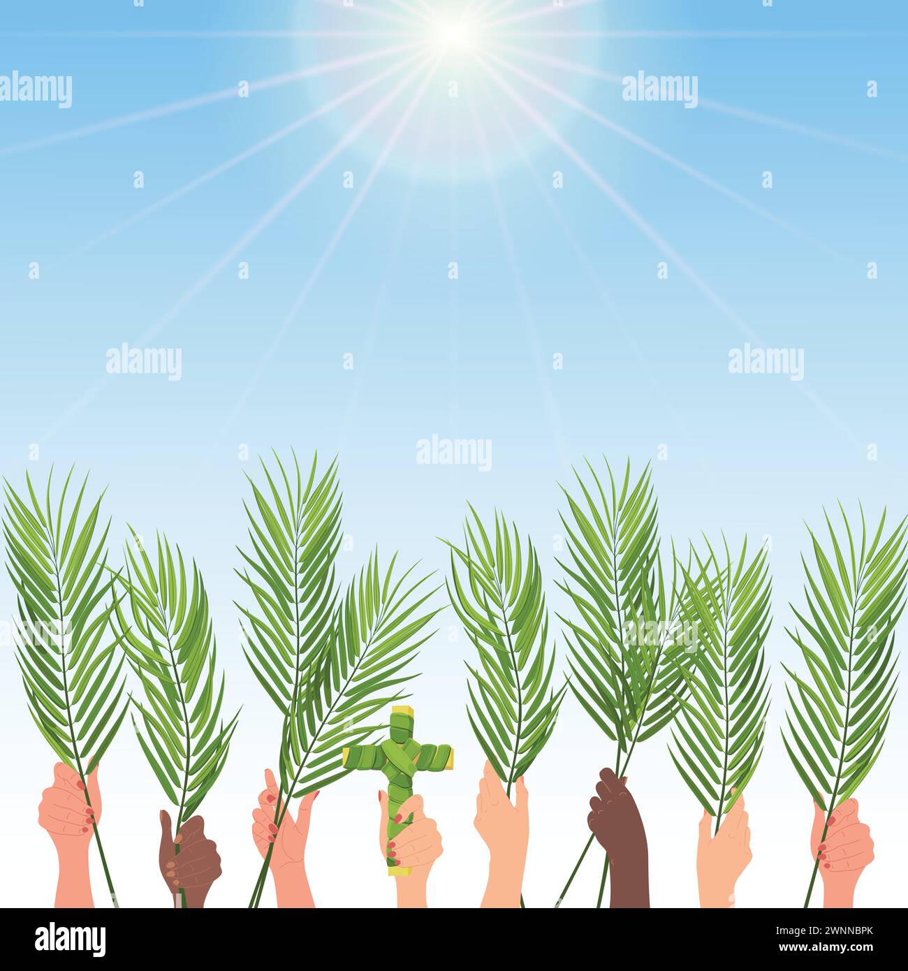 First green on branches Stock Vector Images - Alamy