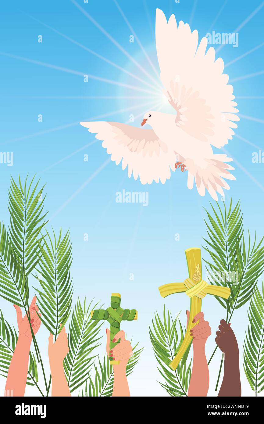 Composition of bright spring flowers. Vector colored hyacinths and ...