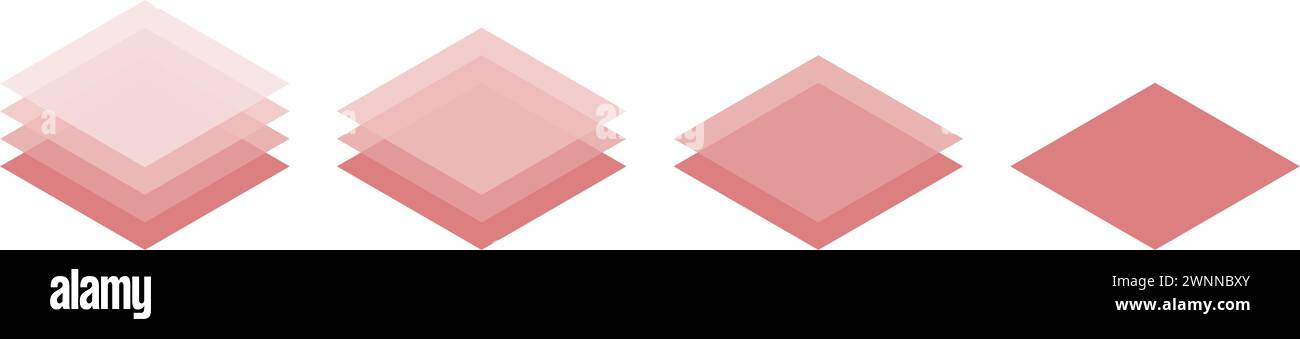 Layers icon symbol set basic simple flat design Stock Vector Image ...