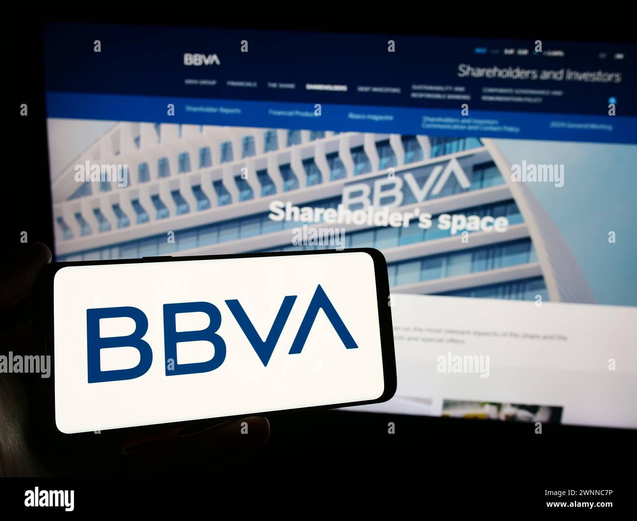 Bbva screen hi-res stock photography and images - Alamy