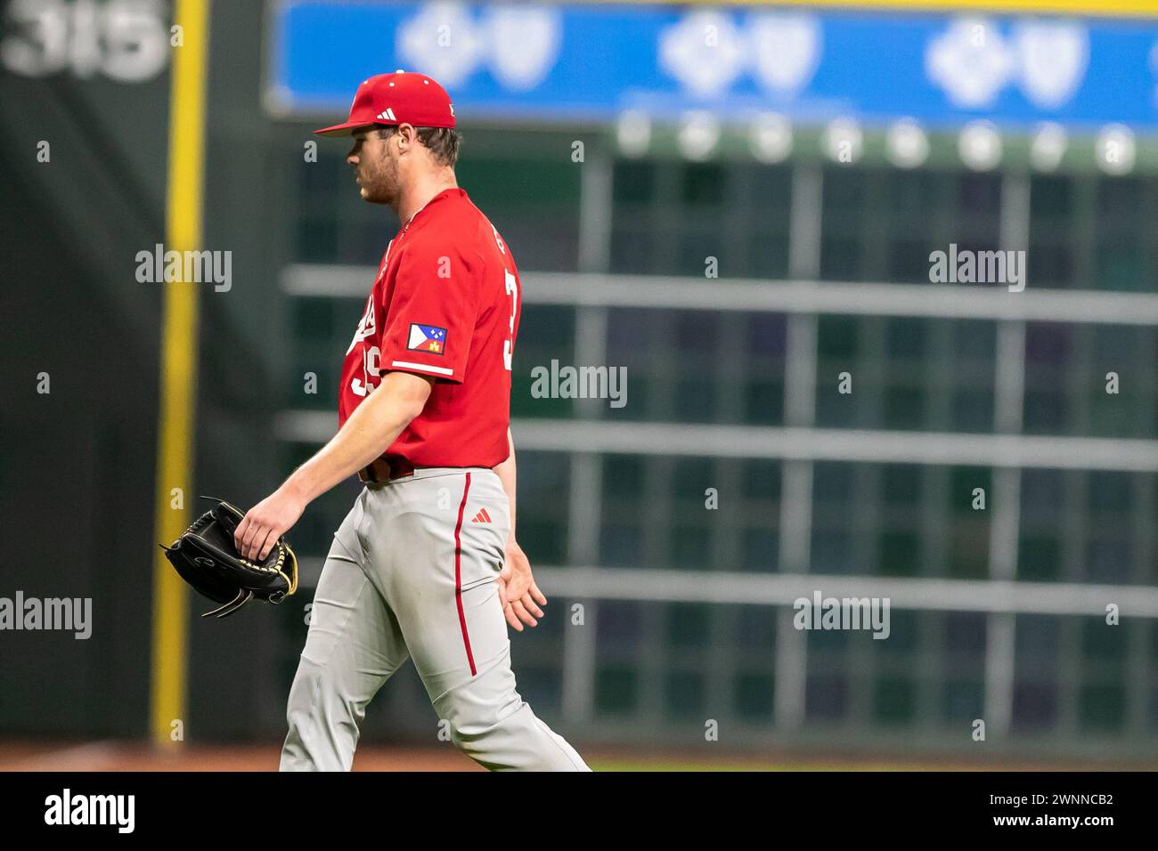 Houston, Texas, USA. 2nd Mar, 2024. Louisiana starting pitcher ANDREW ...